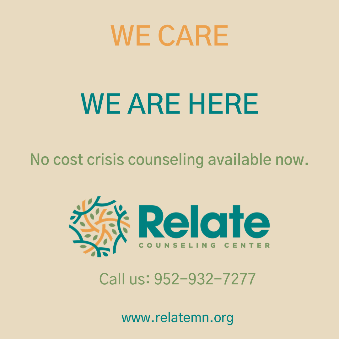 Relate is Currently Offering No Cost Crisis Counseling - Relate ...